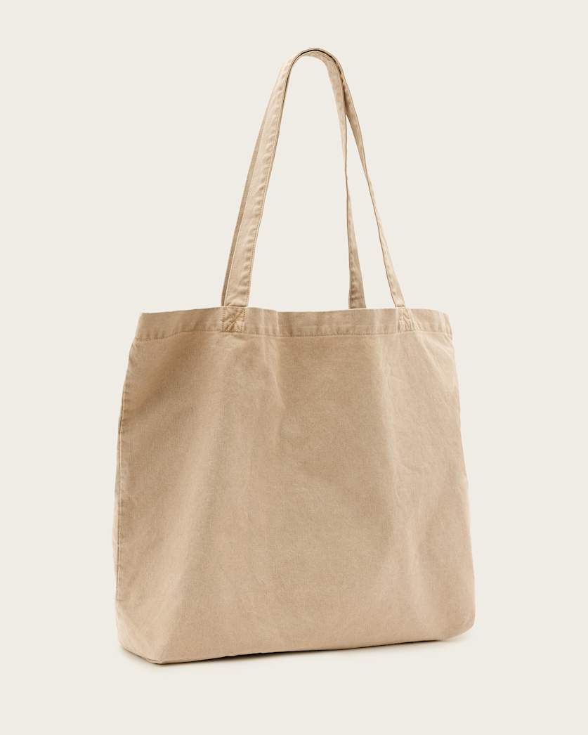 Underground Acid Wash Logo Tote Bag TOFFEE BROWN | ALLSAINTS